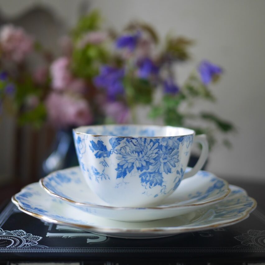 Bring Back Tea Time | Antique Blue & White Cup & Saucer with Tea Plate